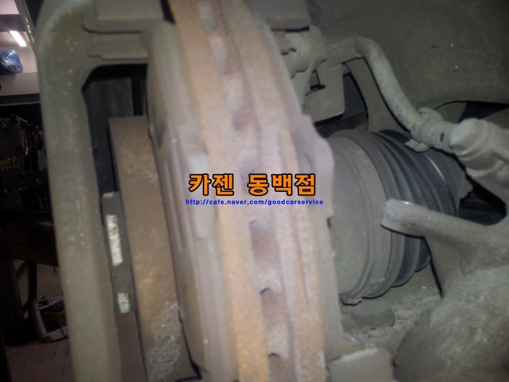 용인 동백 자동차 정비 튠업 전문 카센타 카젠 동백점 푸조407 리어 브레이크 패드 교환브레이크디스크 교환수입차 소모품관리동백동정비소카젠호수마을카센타