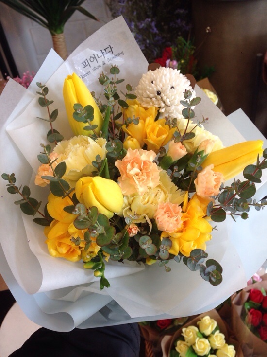 # 2016.02.25 ; 어린이집 졸업 꽃다발 : 네이버 블로그