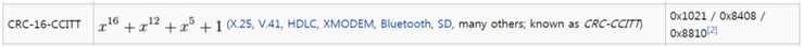 CRC 구현(Cyclic redundancy check) - CRC-16-CCITT : 네이버 블로그