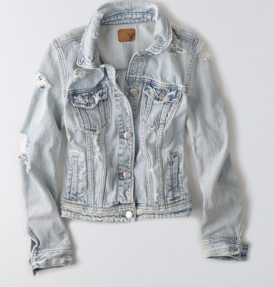 아메리칸 이글 찢청 청자켓 AEO LIGHT DESTROYED DENIM JACKET : 네이버 블로그