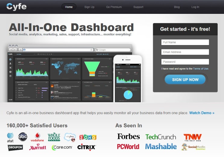 디지털 마케팅 데이터 통합 관리 대시보드 솔루션 Cyfe.com 소개 : 네이버 블로그