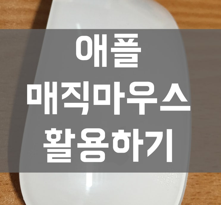 맥 Os X 활용하기 매직마우스 2 사용 활용 스크롤 쓸어넘기기 미션컨트롤 더블탭 아이맥 맥북 에어 네이버 블로그