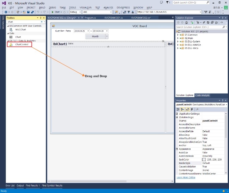 [C#, Devexpress]Chart Source에서 구현 : 네이버 블로그