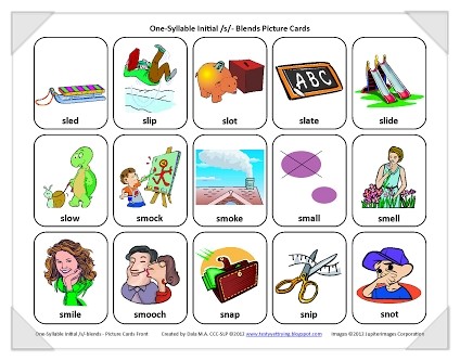 파닉스 Flash Cards 16- Initial consonant : S blends : 네이버 블로그