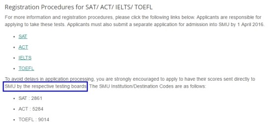 싱가폴유학, 싱가폴 국립대학 지원시 유의 사항 (SMU) -- SAT , TOEFL 점수 보내기 : 네이버 블로그