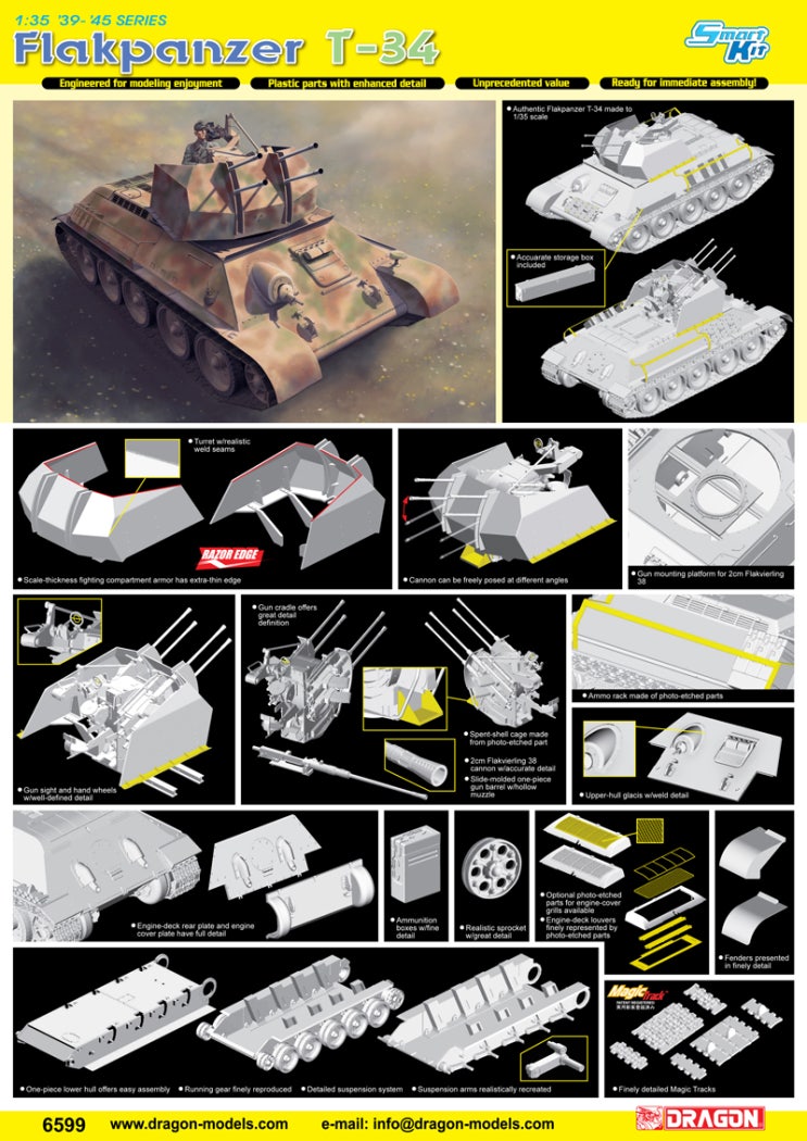 Dragon Model 6599 Flakpanzer T-34 : 네이버 블로그