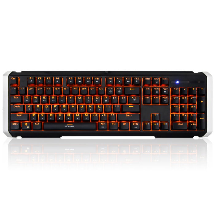 ABKO HACKER K630 오렌지 LED 더블 키캡 (청축) : 네이버 블로그