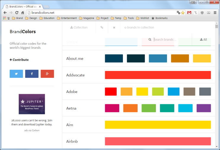 BrandColors에서 세계 기업들의 브랜드(로고) 컬러 알아보기 : 네이버 블로그