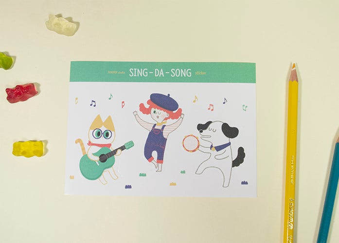 [판매완료] SING-DA-SONG sticker : 네이버 블로그