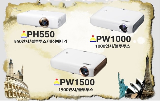 LG 미니빔 삼둥이 탄생 PH550, PW1000, PW1500 : 네이버 블로그