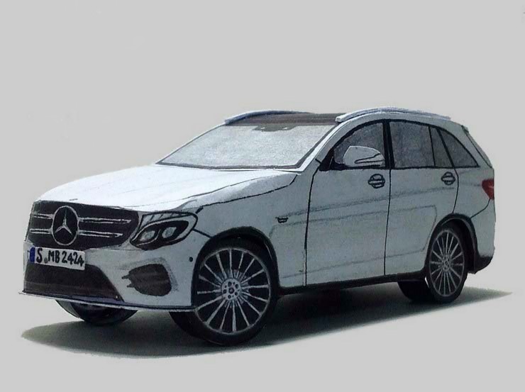 [Handmade Paper model] 2015 Mercedes-Benz GLC 350e : 네이버 블로그