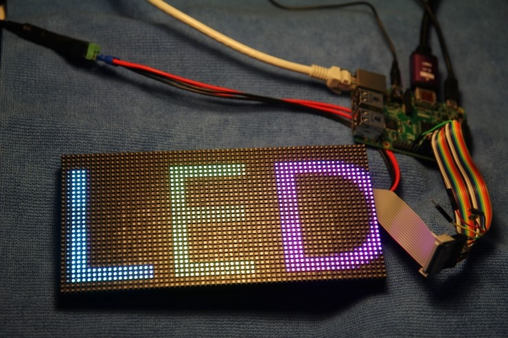 Raspberry pi 와 64x32 LED matrix display : 네이버 블로그