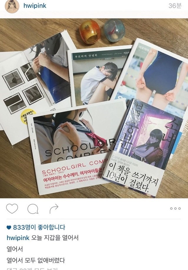 논란 중인 신세휘 로리타 인스타 네이버 블로그