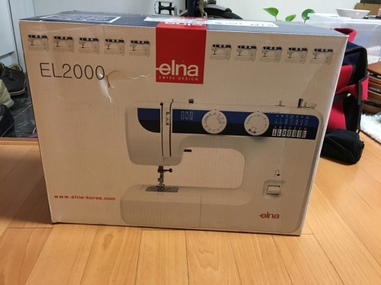 재봉틀 도착!!! Elna EL2000 : 네이버 블로그