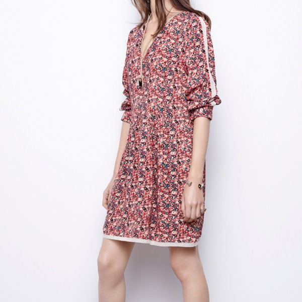 쟈딕앤볼테르 riva print eve dress/ 플라워패턴원피스 : 네이버 블로그