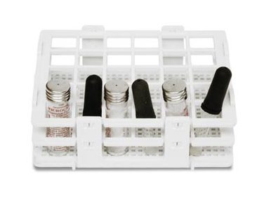 TLC Accessories > Utility Rack, plastic, 30 place, accepts 16mm dia ...