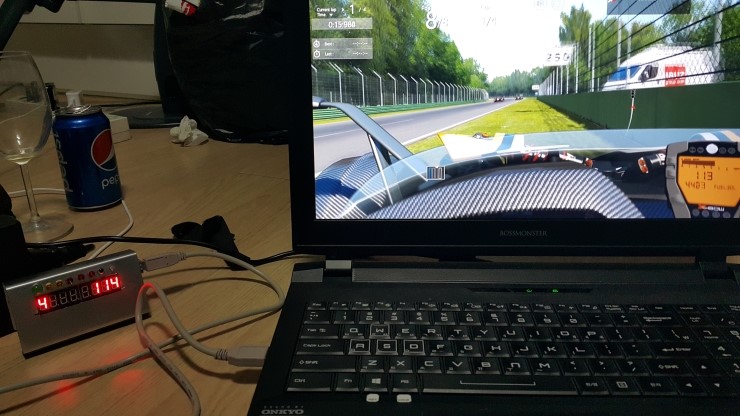 Arduino, TM1638 through Gamedash(Simtools) - Dirt rally, Assetto corsa ...