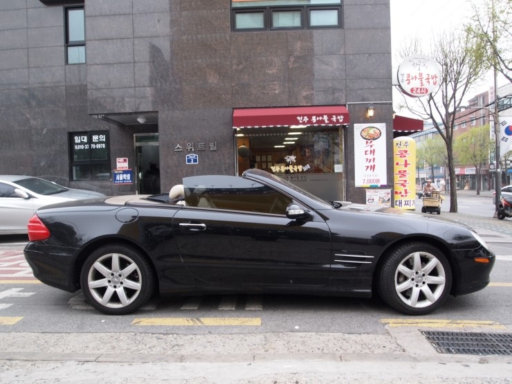 벤츠전문 카젠모터스 Sl500 R230 루프 오픈 미작동에 의한 트렁크 루프날개 와이어모터 라인 날개 브라켓 좌우