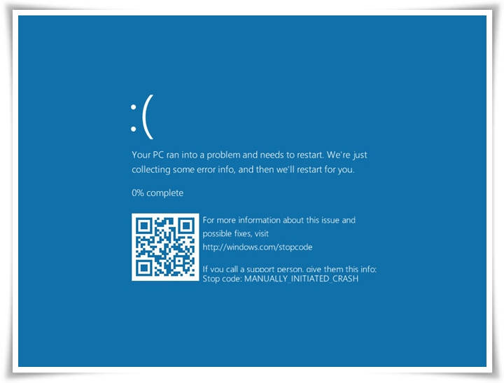 윈도우10 블루스크린 발생 시 QR코드 제공 - : 네이버 블로그