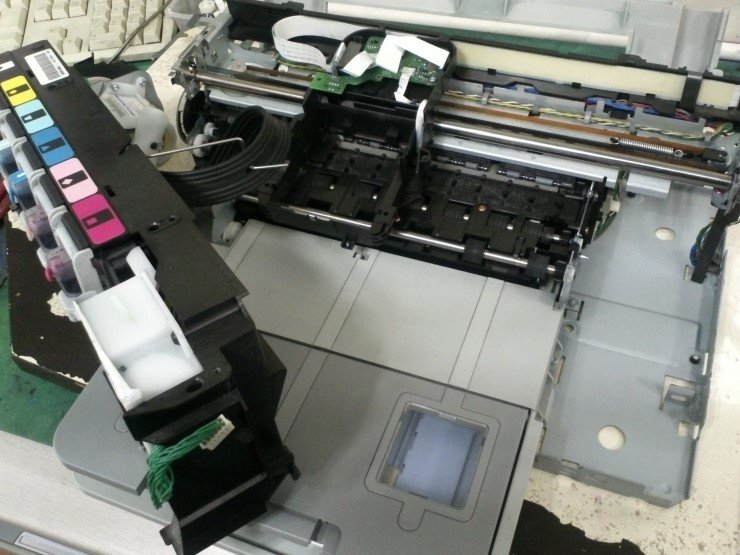 [안양프린터수리] hp c6180/7280 조정 오류 [흰종이 넣어달라는 메세지]나옴_잉크스테이션만안점 : 네이버 블로그