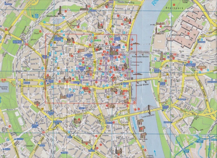 쾰른지도(Cologne Map / Köln Karte) 여행지도, 지하철노선도, 쾰른대성당 위치 : 네이버 블로그