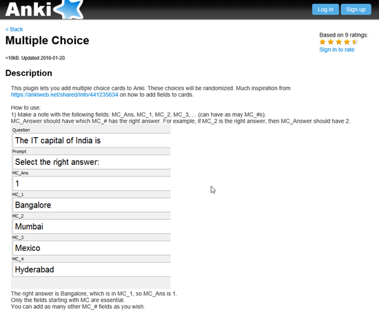Multiple Choice Anki Add-on 사용법 : 네이버 블로그
