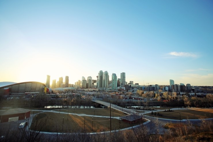 [캐나다 캘거리여행] 캘거리 스카이라인 일몰과 야경 포인트, 스코츠맨스 힐(Calgary Scotsman's Hill ...