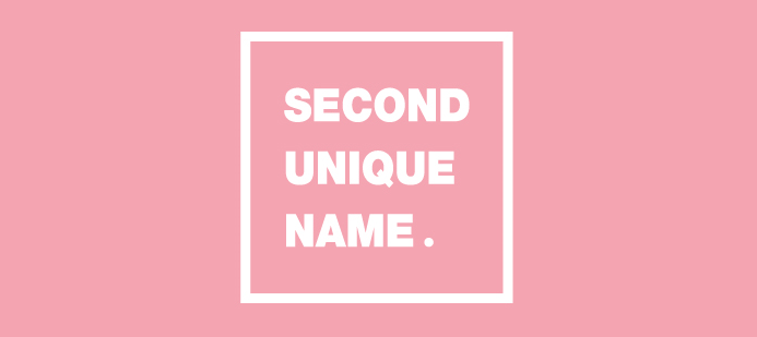 SECOND UNIQUE NAME : 네이버 블로그