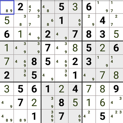 스도쿠(어려움) - XY-윙 [ XY-Wing ] : 네이버 블로그