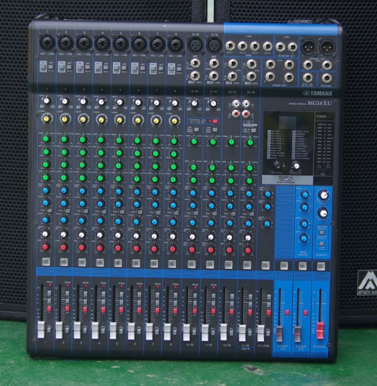 MG16XU 중고/YAMAHA MG16XU 야마하 16채널 FX내장형 믹서,민트급 : 네이버 블로그