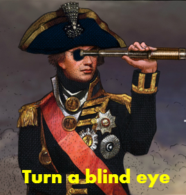 [재미있는 영어숙어]turn a blind eye to~ : 네이버 블로그