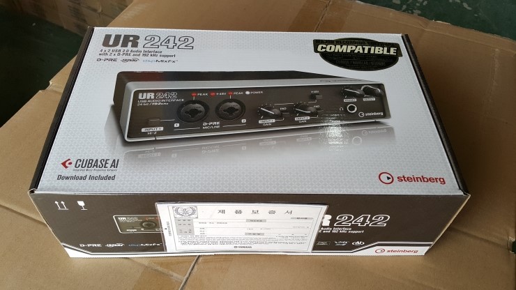오디오 인터페이스 스테인 버그 UR242 / STEINBERG UR242 : 네이버 블로그