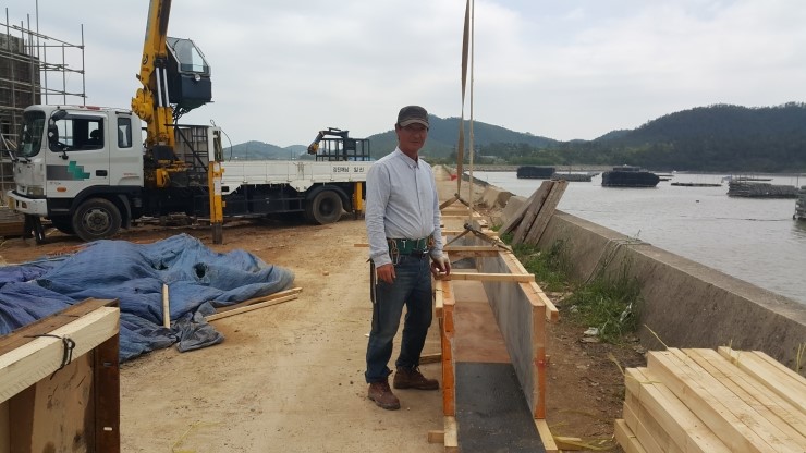 우근리 배수갑문 발전기실 건축현장." : 네이버 블로그