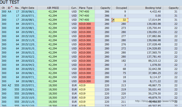 ABAP 아밥 : 라인컬러(LINECOLOR), 컬럼 컬러(SETTING CELL), 버튼추가 : 네이버 블로그
