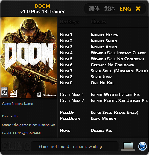 둠 2016 트레이너 - DOOM v1.0 +13 Trainer [FLiNG] : 네이버 블로그