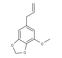 [육두구 표준물질][ORGANICS/Phenol] Myristicin (미리스티신); 4-Methoxy-6(2-propenyl ...