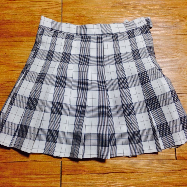[치마] 속바지 있는 흰색/회색 체크 테니스치마 : 걸스에잇 애플 테니스스커트 화이트 : 네이버 블로그