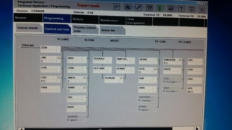 BMW 520d F10 EPS 몇가지 초기화 및 코딩 ISTA/P : 네이버 블로그