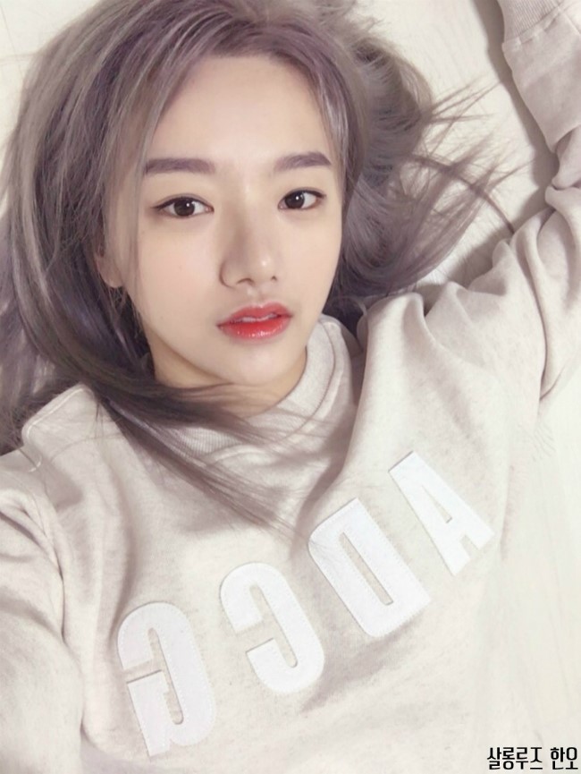 애쉬바이올렛염색으로 신비감있는 헤어컬러연출 네이버 블로그