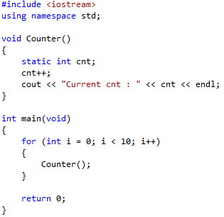 C++ 06-3 C++에서의 static : 네이버 블로그