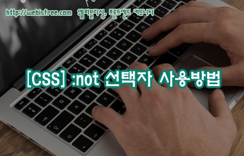 [CSS] :not 선택자 사용방법 : 네이버 블로그