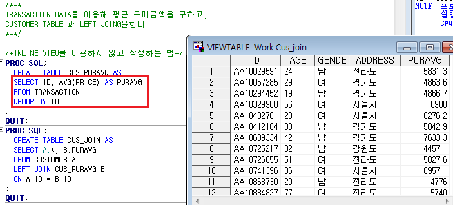 [PROC SQL] SQL을 이용한 데이터 가공 - SUBQUERY 와 INLINE VIEW : 네이버 블로그