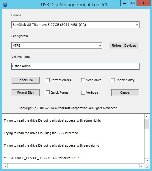 USB 포맷 프로그램-USB Disk Storage Format Tool 5.2 Build 372 : 네이버 블로그