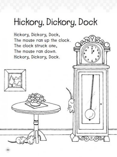[마더구즈] Mother Goose Hickory Dickory Dock : 네이버 블로그