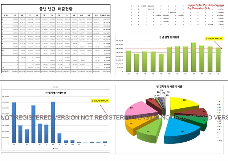 사업 계획서 연간 고객별 월별 영업 실적 브리핑조립 공정 품질 분석연간 영업 실적생산실적생산성생산현황영업실적매출