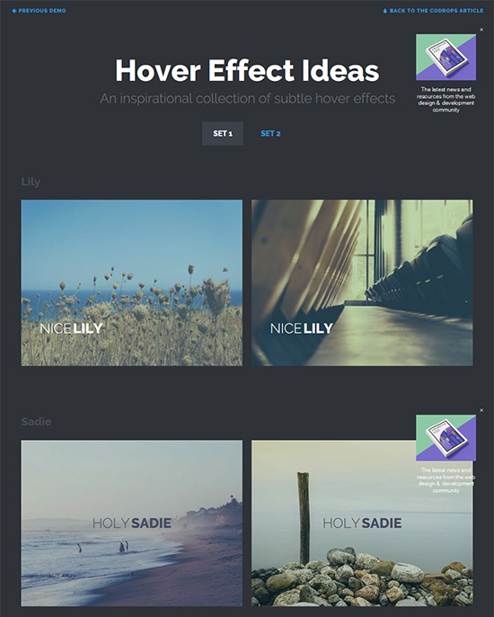[css3] Hover Effect Ideas : 네이버 블로그
