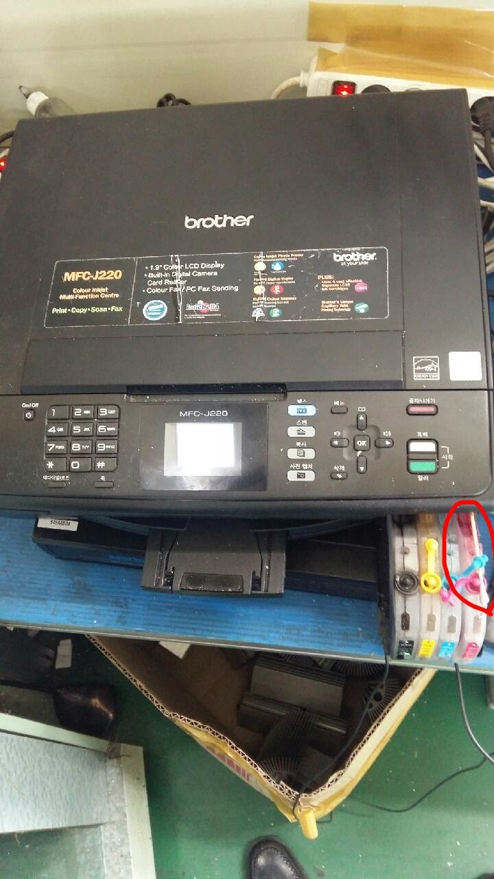 [브라더서비스]MFC-J220 잉크카트리지 인식불량 : 네이버 블로그
