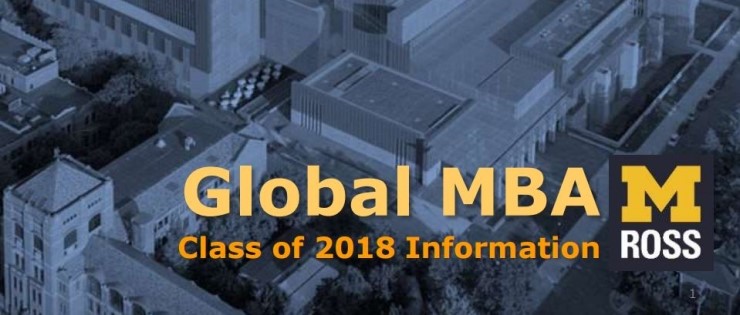 [미국MBA] 세계 탑랭킹MBA,University of Michigan ROSS School Global MBA에 대한 소개 ...
