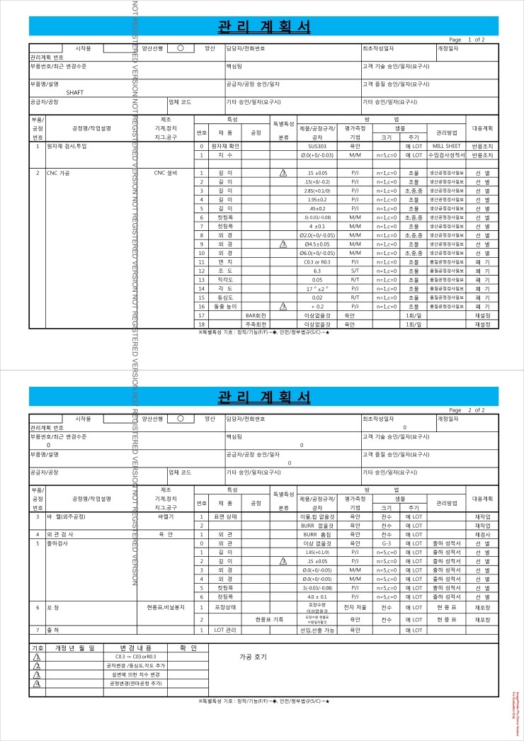 SQ인증/5스타/ CNC 선삭가공 관리 계획서 ts 16949 ISIR/ PPAP 고객승인서 : 네이버 블로그