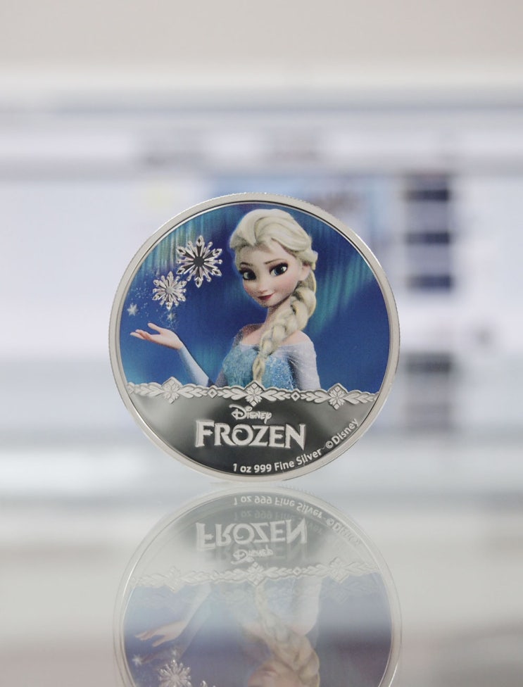 우리집 장식장에 어울리는 겨울왕국 엘사(ELSA) 은화 Silver Coin : 네이버 블로그